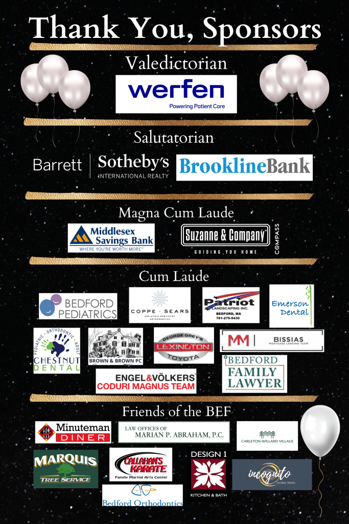 Thank You, BEF Black and White Birthday Bash Sponsors! | Bedford ...